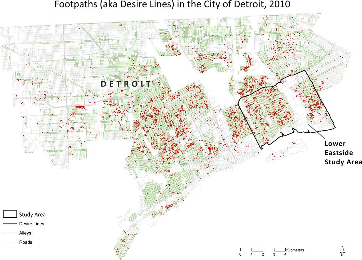 Visible from outer space, Detroit’s unofficial pathways could play ...